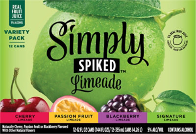 Simply Spiked Limeade Variety Pack 12 12 Fl Oz Safeway