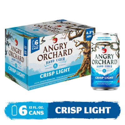 Angry Orchard Crisp Light In Cans - 6-12 Fl. Oz. - safeway