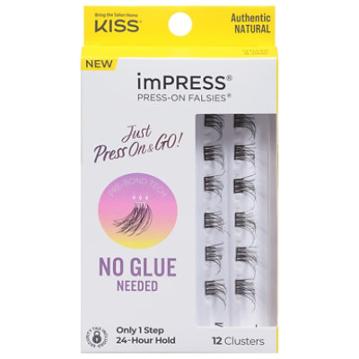 KISS Impress Press On Falsies Eye Lash Single 2 - 12 Count - albertsons