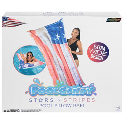 PoolCandy Stars & Stripes Pool Pillow Raft - Each - safeway