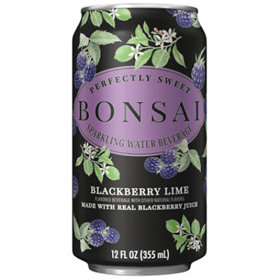 Bonsai Blackberry Lime Sweetened Sparkling Water Cans - 8 - 12 Fl. Oz. - safeway