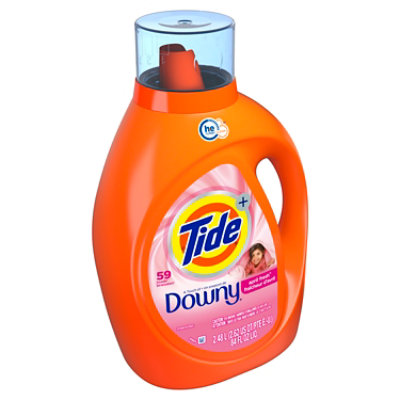 Tide He Liquid Detergent Plus Downy April Fresh - 84 Fl. Oz. - albertsons