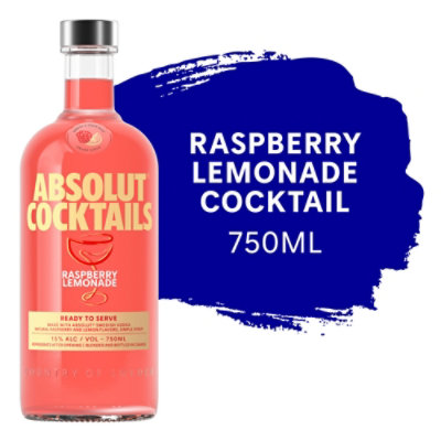 Absolut Cocktails Raspberry Lemonade Rts - 750 Ml - jewelosco