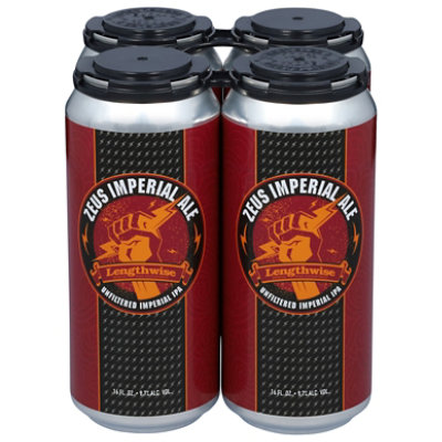 Lengthwise Zeus Imperial Ipa 4 Pack In Cans - 16 Fl. Oz. - vons