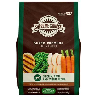 Supreme Source Super Premium Dog Food Chicken Apple & Carrot - 11 Lb ...