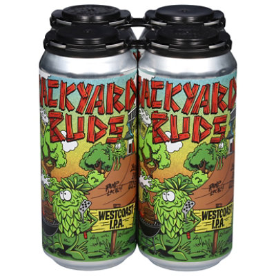 Rad Beer Backyard Buds Ipa In Cans - 4-16 Fl. Oz. - vons
