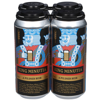 Rad Beer King Minutia Pilsner Cans - 4-16 Fl. Oz. - vons