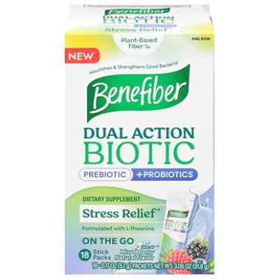 Benefiber Dab Stress Relief 18 Count Stick - 90 Gram - albertsons