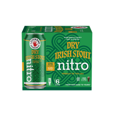 Left Hand Nitro Dry Irish Stout 4 Pack - 13.65 Fl. Oz. - albertsons