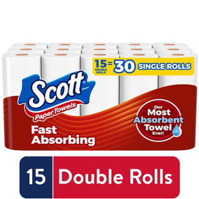 Scott Paper Towels 100 Sheets Roll - 15 Count - starmarket