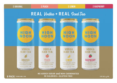 High Noon Iced Tea 8 Pack - 355 Ml - safeway