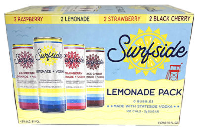 Surfside Variety Lemonade 8 Can -12 Fl.Oz. - jewelosco