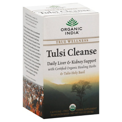 Organic India Tea Tulsi Cleanse Organic - 18 Count - tomthumb