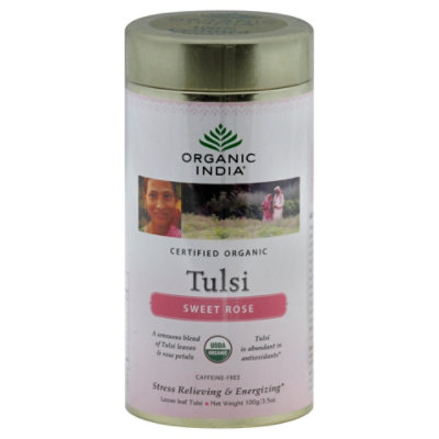 Organic India Tea Tulsi Sweet Rose - 3.5 Oz - safeway