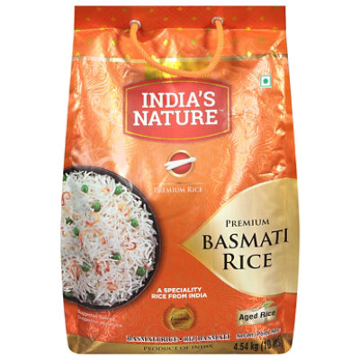 Indias Nature Rice Basmati Premium - 10 Lb - safeway