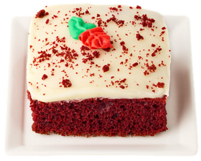 Iced Red Velvet Cake Slice - Each - albertsons