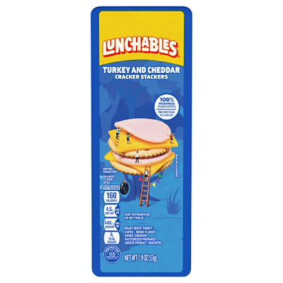 Lunchables Turkey And Cheddar Cracker Stackers Value Lunchables Tray ...