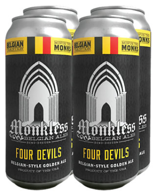Monkless Four Devils Strong Golden Ale In 4 Cans - 16 Fl. Oz. - albertsons