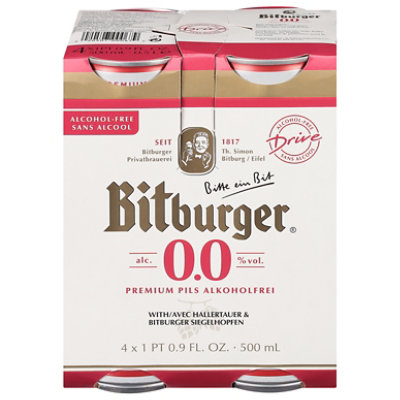 Bitburger Drive 0.0 Na In Cans - 4-16.9F - vons