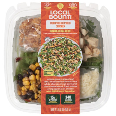 Local Bounti Barbeque Chicken Grab & go Salad - 6.3 Oz. - carrsqc