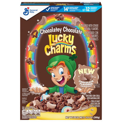 Lucky Charms Chocolatey Chocolate Breakfast Cereal - 10.6 Oz - albertsons