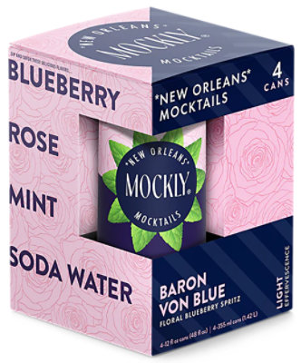 Mockly Baron Von Blue Mocktail 4/12oz In Cans - 4-12 FZ - albertsons