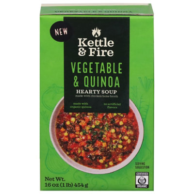 Kettle And Fire Hearty Soup Vegetable N Quinoa - 16 OZ - albertsons