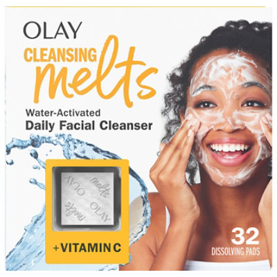 Olay Facial Clnsng Melts Vit C 32ct Female Facial Cleansing - 32 CT ...