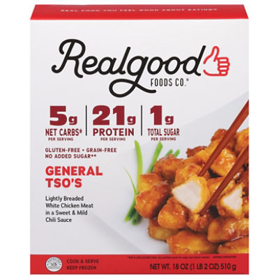Real Good Foods Entree General Tso Chicken - 18 OZ - albertsons