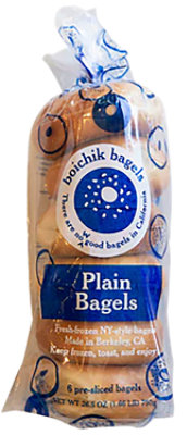 Boichik Bagels Plain Bagels 6ct - 26.5 OZ - safeway