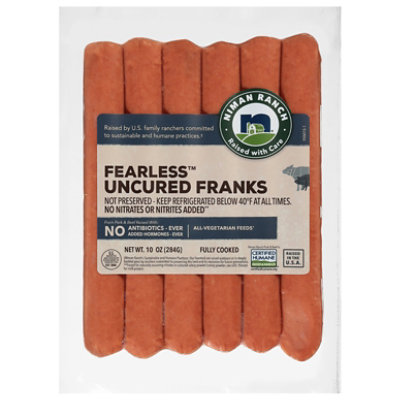 Niman Ranch Franks Uncured Kids Fearless, 10 Oz - 10 OZ - safeway
