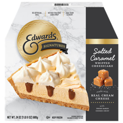 Edwards Signature Cheesecake Desserts Salted Caramel - 24 OZ - safeway