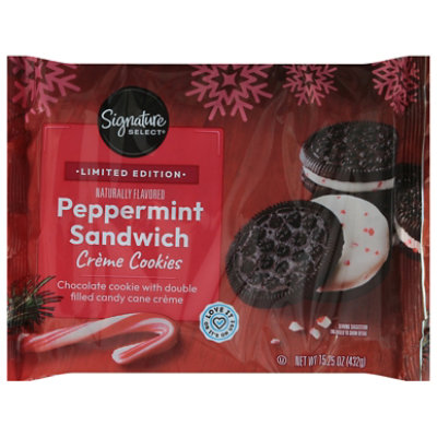 Signature Select Cookies Peppermint Creme 15.25 Ounce - 15.25 OZ - vons