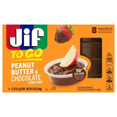 Jif Chocolate Peanut Butter To Go 8 Pack - 8 CT - safeway