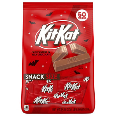 Kit Kat Milk Chocolate Wafer Snack Size Halloween Candy Bag Multipack ...