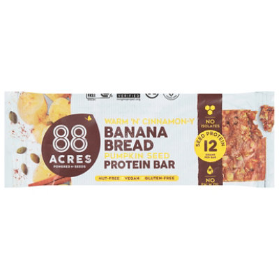 88 Acres Protein Bar Banana Bread - 1.9 OZ - safeway