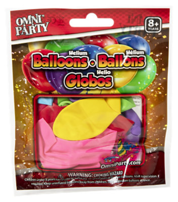 Omni Assorted Color Balloons - 18 Count - albertsons