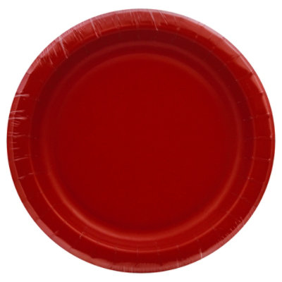 Sens Red Lunch Plates - 10 CT - safeway