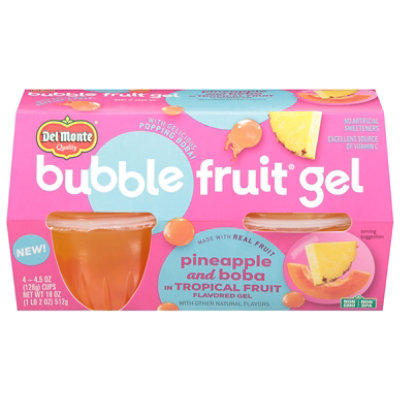 Del Monte Bubble Fruit Tropical Cup 4-4.5oz - 4-4.5 OZ - safeway