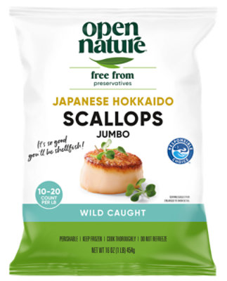 Open Nature Sea Scallops Hokkaido Jumbo 16 Oz - 16 OZ - acmemarkets