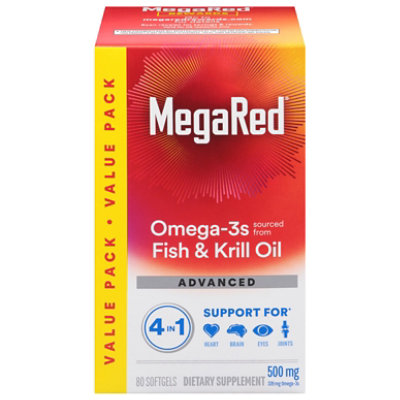 Megared Adv 4in1 2x Con Omega - 80 CT - albertsons