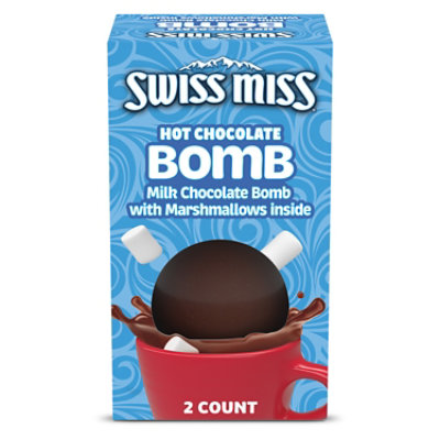 Swiss Miss Hot Chocolate Bomb, Milk Chocolate Bomb With Marshmallows ...