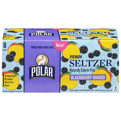 Polar Blackberry Mango Seltzer 8-12fz - 8-12 FZ - safeway