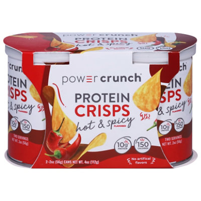 Power Crunch Hot & Spicy Crisps - 2 Canisters - 2 CT - albertsons