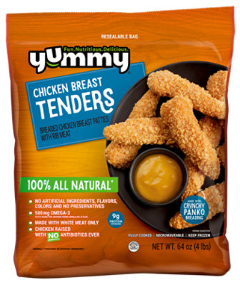 Yummy All Natural Chicken Breast Tenders - 64 OZ - vons