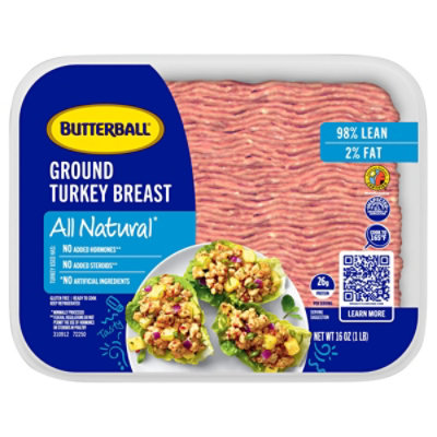 Butterball Ground Turkey Breast 98% Lean 16 Oz - 16 OZ - albertsons