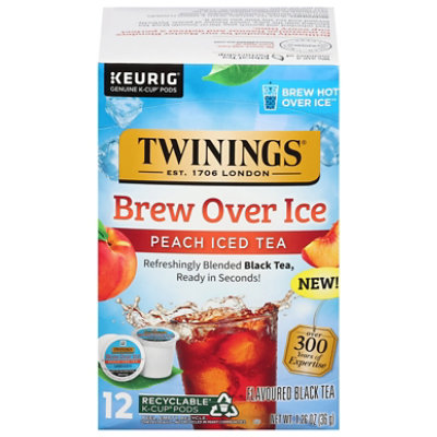 Twining Tea Tea Iced Peach Kcup - 12 CT - safeway