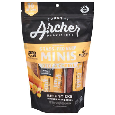 Country Archer Beef & Cheese Mini 8oz - 8 OZ - carrsqc