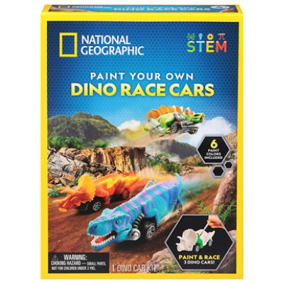 National Geographic Paint Your Own Dino Race Cars Scient Kit - Each ...