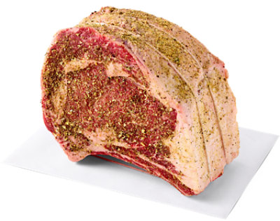 Usda Choice Beef Rib Roast Bi Pappys Seasoning - LB - safeway